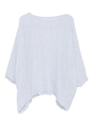 Daniela Gregis Pull Col Rond - Bleu Clair