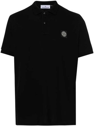 Stone Island Polo &agrave; patch logo