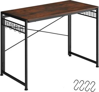 TecTake Tectake - Bureau style industriel Pieds en plastique r&eacute;glables en hauteur