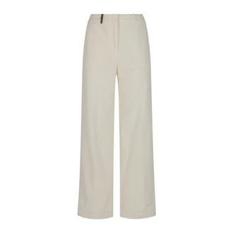 PESERICO Wide Hosen - - Trousers - Damen - Wei&szlig; - XL