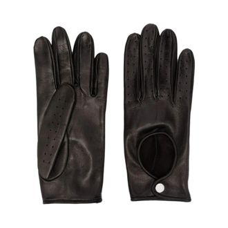 Ernest W. Baker Cut-out Leder-Fahrhandschuhe - - Accessories - Herren - Schwarzk - M