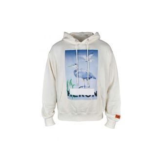 Heron Preston Homme, Sweatshirts et sweats &agrave; capuche, Blanc, Taille: XL Censored Hooded SweaT-shirt