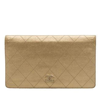 Chanel Pre-owned Gesteppte Brieftasche - - Pre-owned - Damen - Gelb - ONE SIZE