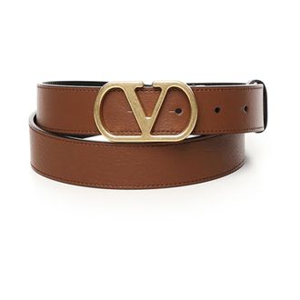 Valentino Garavani Lederg&uuml;rtel mit VLogo-Detail - - Accessories - Herren - Braun - 110 CM
