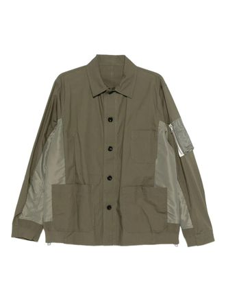 sacai veste à boutonnière - Vert