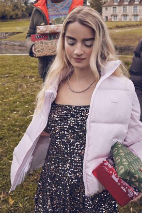 Jott Doudoune Grand Froid esprit puffer Rose p&eacute;tale Paule - Taille S