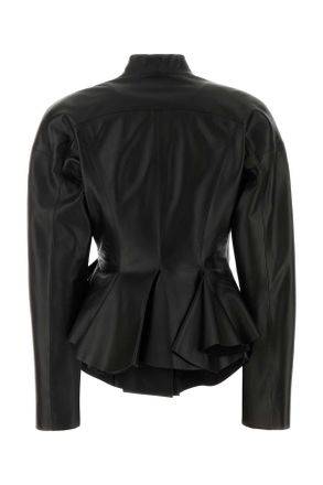 Alberta Ferretti Pelle Leather Jacket - Black