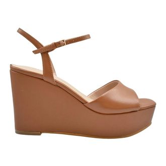 Guess Leder Keilabsatzschuhe - - Shoes - Damen - Braun - 40 EU