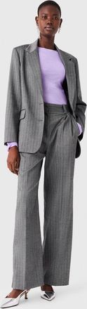 Maje Veste De Tailleur Strass&eacute; - Gris - Taille 34 - Maje
