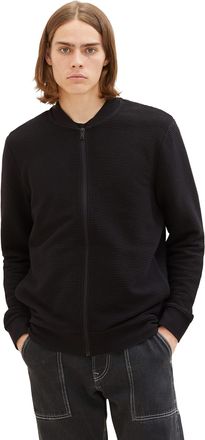 Tom Tailor Herren 1037600 Sweatshirt Bomberjacke, 29999-Black, L