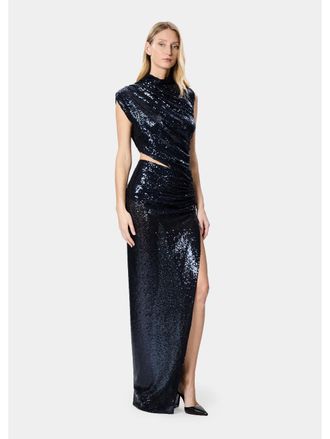 Amazu&igrave;n Sequin-Embroidered Dress - Blue