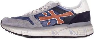 Premiata Homme, Chaussures, Bleu, Taille: 44 EU Baskets en daim bleu avec logo