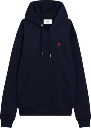 Ami Homme, Sweatshirts et sweats à capuche, Bleu, Taille: S Pull Bleu Col Rond Felpa
