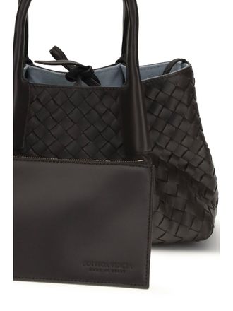 Bottega Veneta Womens Handbag Pinacoteca Small Espresso-Mineral-Mb Calf Leather Handbags Espresso/mineral-mb Hand Bags