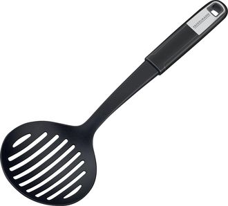 Fackelmann Fackelmann Abseihlöffel 32 cm SENSE, Schöpfkelle zum Abseihen aus Kunststoff, rutschfester Soft-Touch-Griff, Küchenhelfer für beschichtete Pfannen und