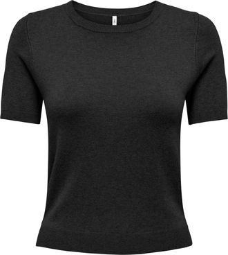 Only Damen Onlvenice Life Ss O-Neck Nca KNT, Black, XS
