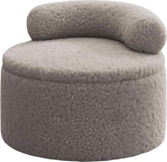 Generico Fu&szlig;hocker - Fu&szlig;hocker mit Aufbewahrung, Fu&szlig;st&uuml;tze aus Pl&uuml;sch mit R&uuml;ckenlehne, f&uuml;r Sofa, Zuhause, Wohnzimmer, Schlafzimmer, Eingang, Make-up, Lesen, Sc