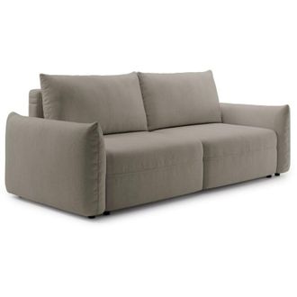 Selsey Selsey Theolla - 3-Sitzer-Schlafsofa mit Chenille und Bettkasten, Beige