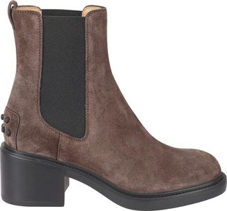 Tod's Femme, Chaussures, Brun, Taille: 37 1/2 EU Bottines en daim