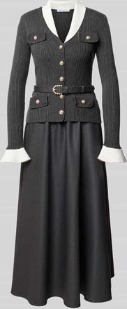 Self Portrait Midikleid mit Woll-Anteil