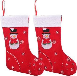 BESPORTBLE Weihnachtsstr&uuml;mpfe zum Aufh&auml;ngen 2 St&uuml;ck S&uuml;&szlig;igkeitent&uuml;ten Weihnachtsbaum Anh&auml;nger Festliche Dekoration f&uuml;r Kamin Wand T&uuml;r Klassisches Weihnachtsmotiv