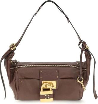 Chlo&eacute; Sac port&eacute; &eacute;paule Paddington avec cadenas - Femme - Sacs - Brun - Taille: ONE Size