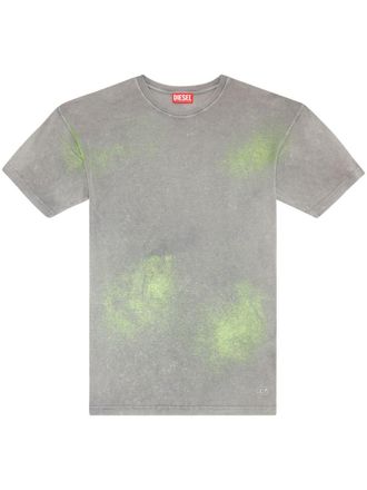 Diesel t-shirt T-Buxt &agrave; imprim&eacute; graphique - Gris