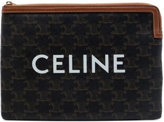 Celine Pre-owned Vintage Clutch - Femme - Pre-owned - Brun - Taille: ONE Size