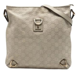 Gucci Pre-owned Embossed Leather Crossbody Bag - - Pre-owned - Damen - Beige - ONE SIZE