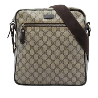 Gucci Sac bandouli&egrave;re en toile Pre-owned - Femme - Pre-owned - Brun - Taille: ONE Size