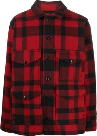 Filson Homme, Vestes, Rouge, Taille: S Mackinaw Wool Cruiser Jacket
