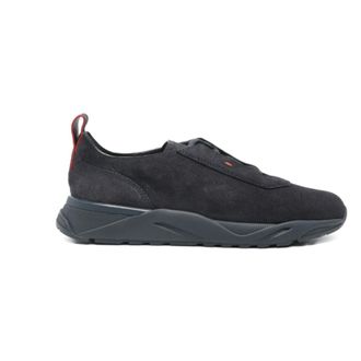 Santoni Suede Sneakers - - Shoes - Herren - Blau - 40 EU