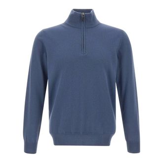 KANGRA Pull demi-zipp&eacute; - Homme - Sweatshirts et sweats &agrave; capuche - Bleu - Taille: 5XL
