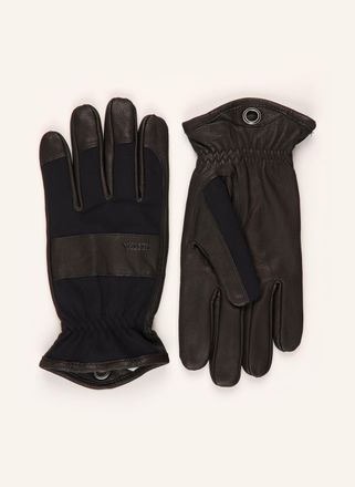 Hestra Lederhandschuhe Gneis schwarz