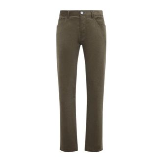 Giorgio Armani 5-Pocket Corduroy Hose - - Trousers - Herren - Gr&uuml;n - W34