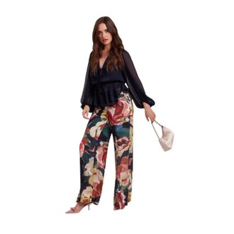 Ted Baker Bluse f&uuml;r Damen, Weite &Auml;rmel (Marine)
