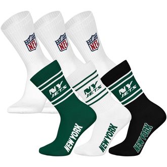 NFL unisexe Chaussettes Paquet de 6 6Pack Crew Socks