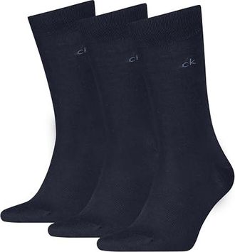 Calvin Klein Classic Sock, Bleu Marine, 43-46 (Lot de 3) Hommes