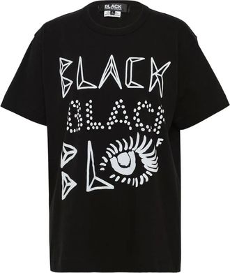 Comme Des Garçons t-shirt à imprimé graphique - Noir