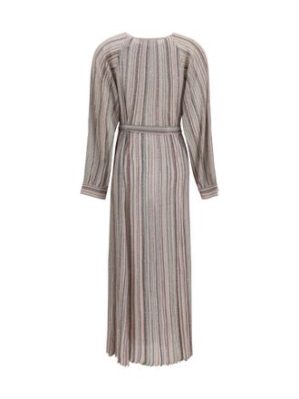 Missoni Womens Long Sequin Cardigan Dress Pink Tones