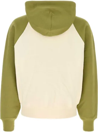 Ami Blanccremematcha Exterior: Cotton Felpe Sweater