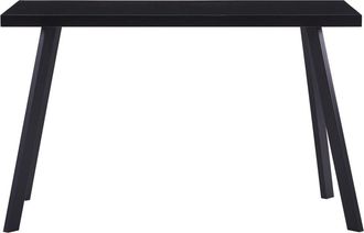 Generic Kangmusi Esstisch Schwarz 120 x 60 x 75 cm Hartglas, kangmusi281872