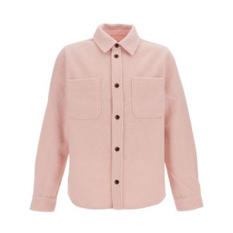 Les Deux Boucl&eacute; Overshirt - - Jackets - Herren - Rosa - M