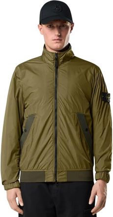 Stone Island Homme, Vestes, Vert, Taille: 2XL Crinkle Reps Jacket