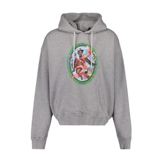 Off-white Fresco Grafik Grauer Sweatshirt - - Sweatshirts & Hoodies - Herren - Grau - M