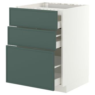 IKEA METOD / MAXIMERA Unterschr.f Kochf/3 Fronten/3Sch