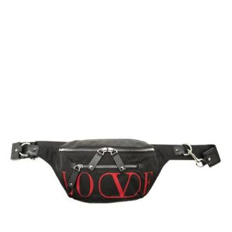 Valentino unisex, Pre-owned, Noir, Taille: ONE Size Sac banane en nylon Pre-owned