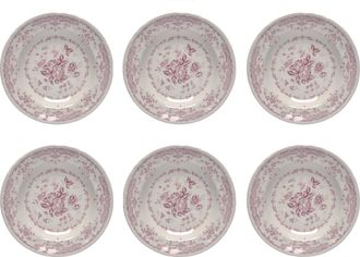 BITOSSI HOME Set of 6 Pcs. - Deep Plate Cm.23.3 Rose Pink
