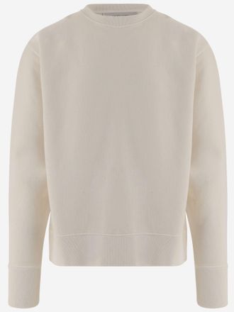 Golden Goose Womens Cotton Sweatshirt Ivory Knitwear Sweater