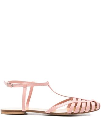 Anna F. 512 R&ouml;mersandalen mit T-Riemen - Rosa